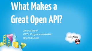 What Makes a Great Open API? | PPT
