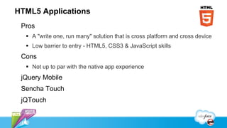 Creating HTML5 Applications with jQuery Mobile, Ruby and Database.com