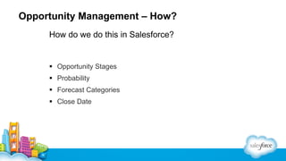 Dreamforce 2013 Salesforce Fundamentals: Strategy for Opportunity ...