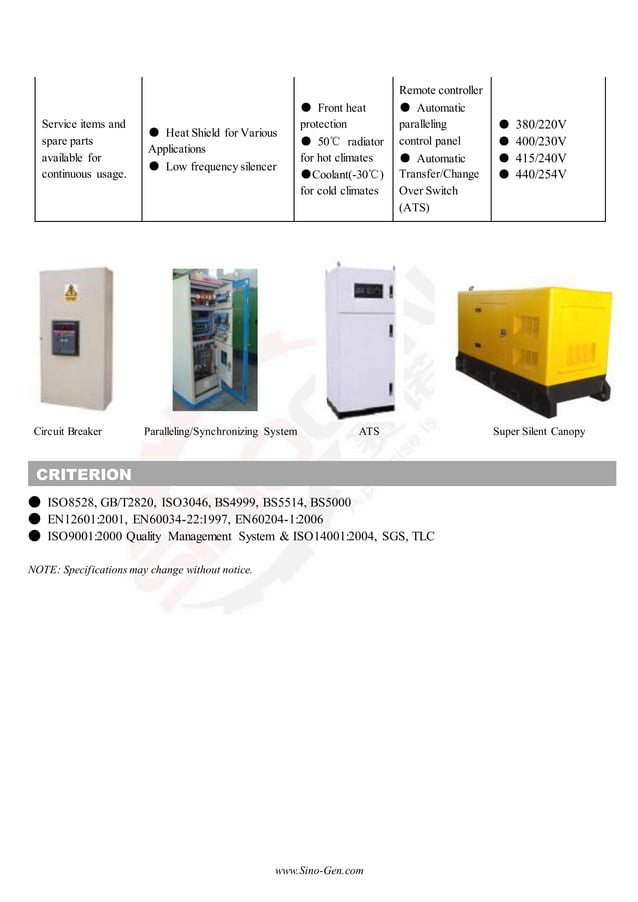 Data Sheet-Cummins 250KW Diesel Genset(NTA855-G2) | DOCX