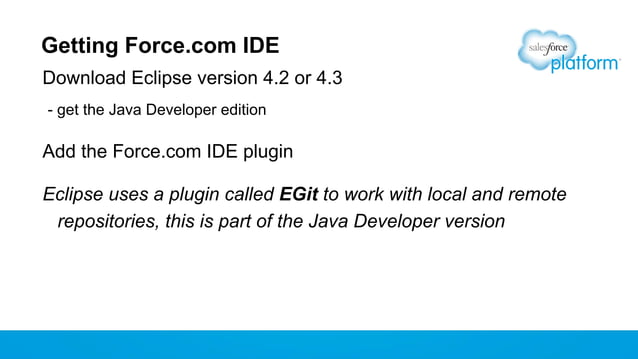 Introduction to Git for Force.com Developers