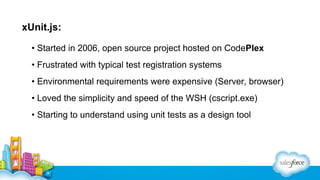 Introduction to Javascript Unit Testing With xUnit.js