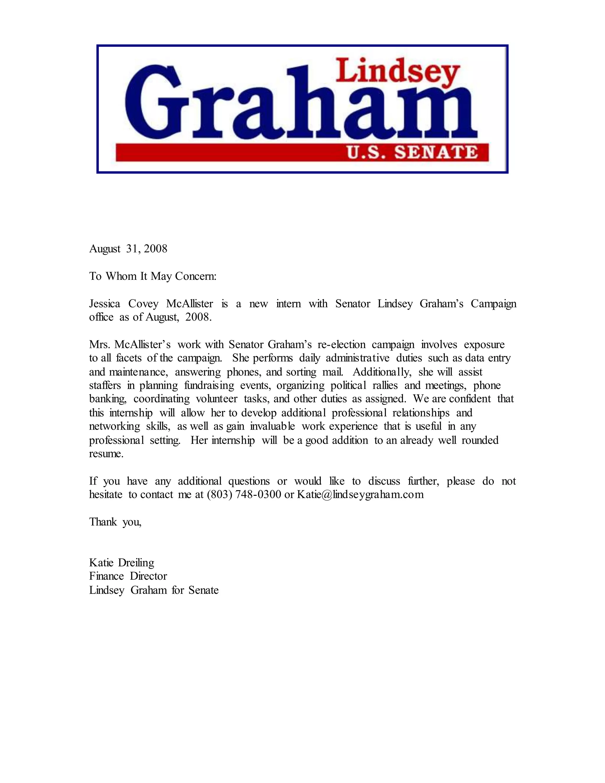 Lindsey Graham Letter | PDF