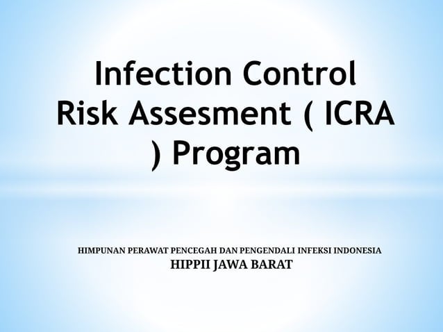 infection control risk assesment (icra) in clinic | PDF