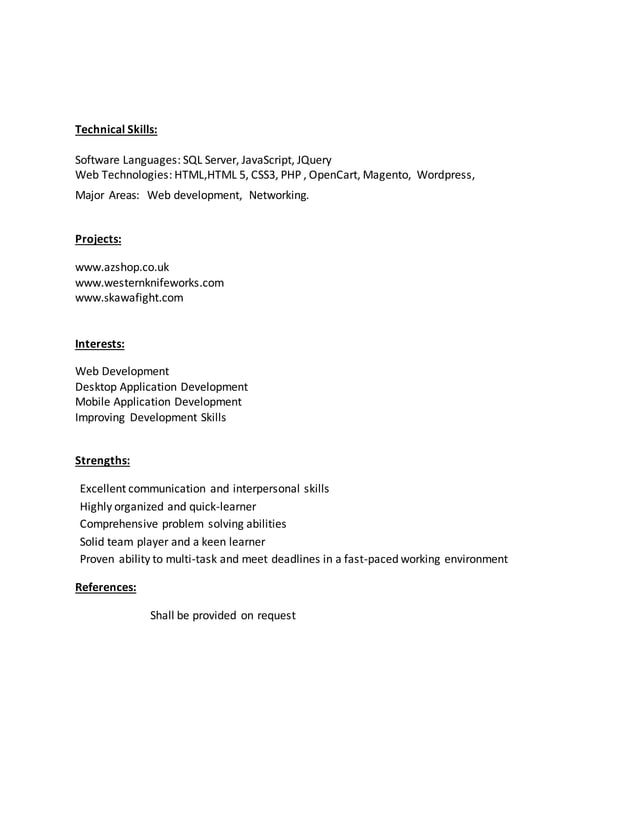 Tabish Hassnain CV | PDF