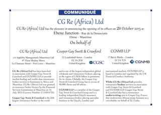 Communique Final (L'Express) | PPT