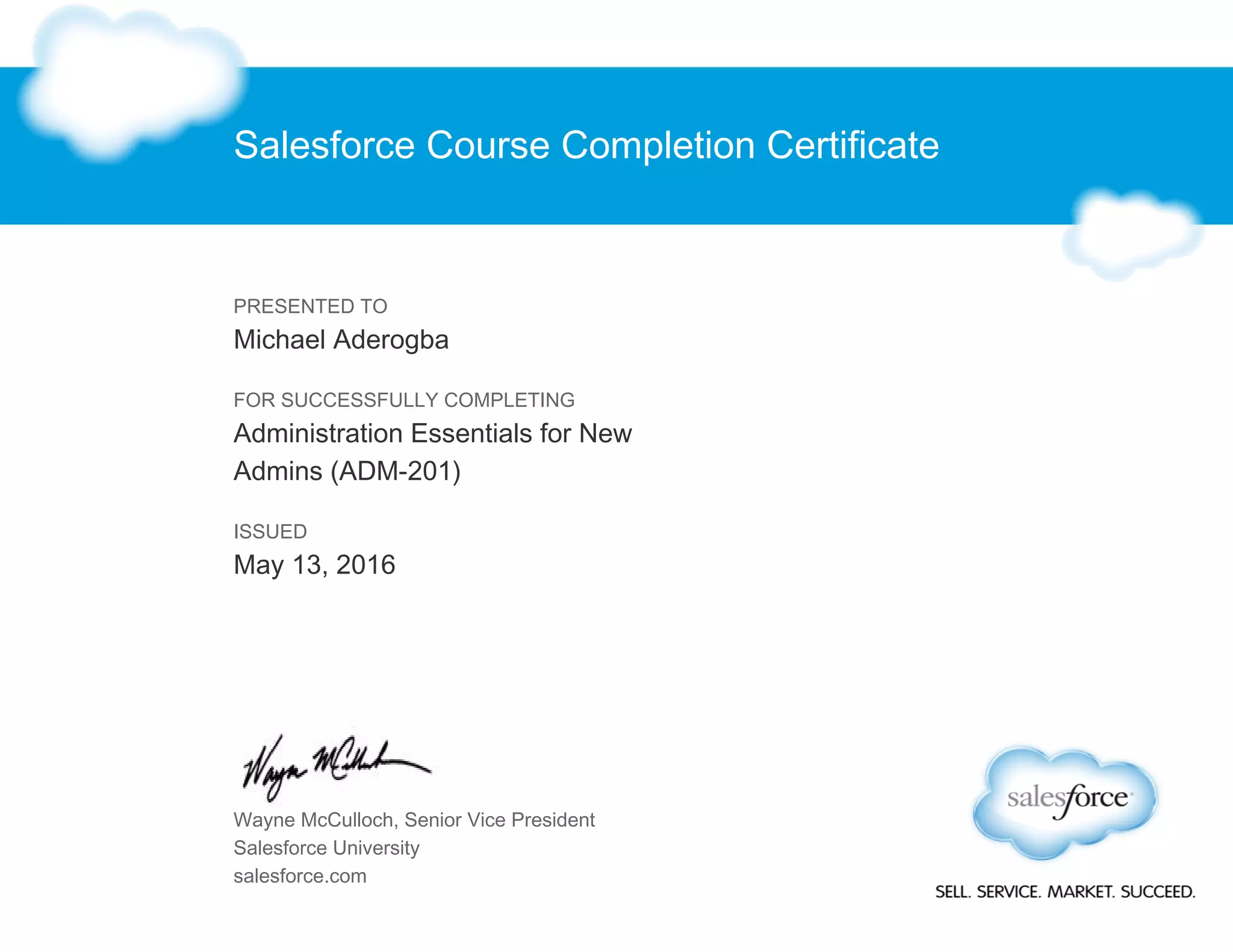 ADM 201 CERT OF COMPLETION | PDF