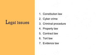 Legal aspects of digital forensics | PPTX