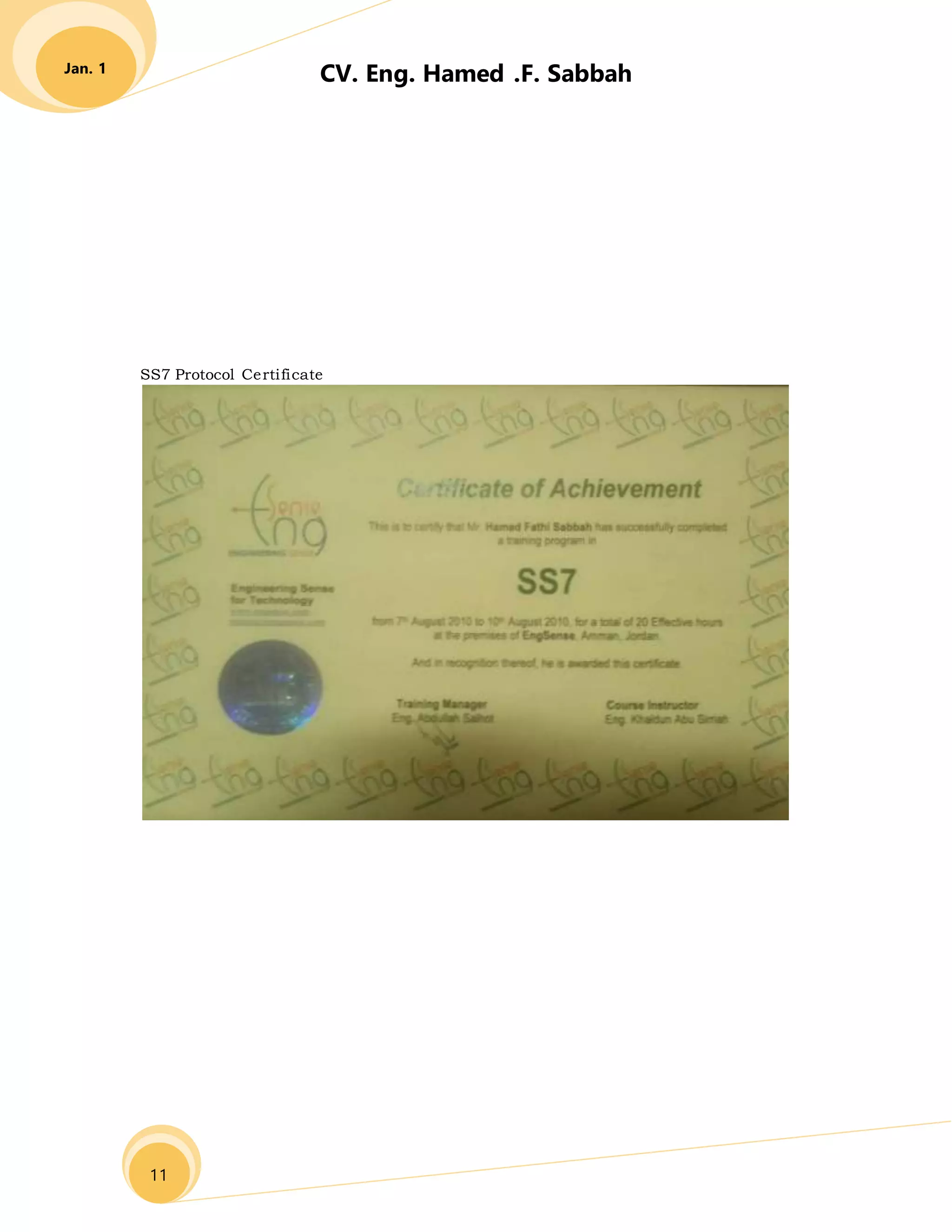 CV Hamed Sabbah | DOCX