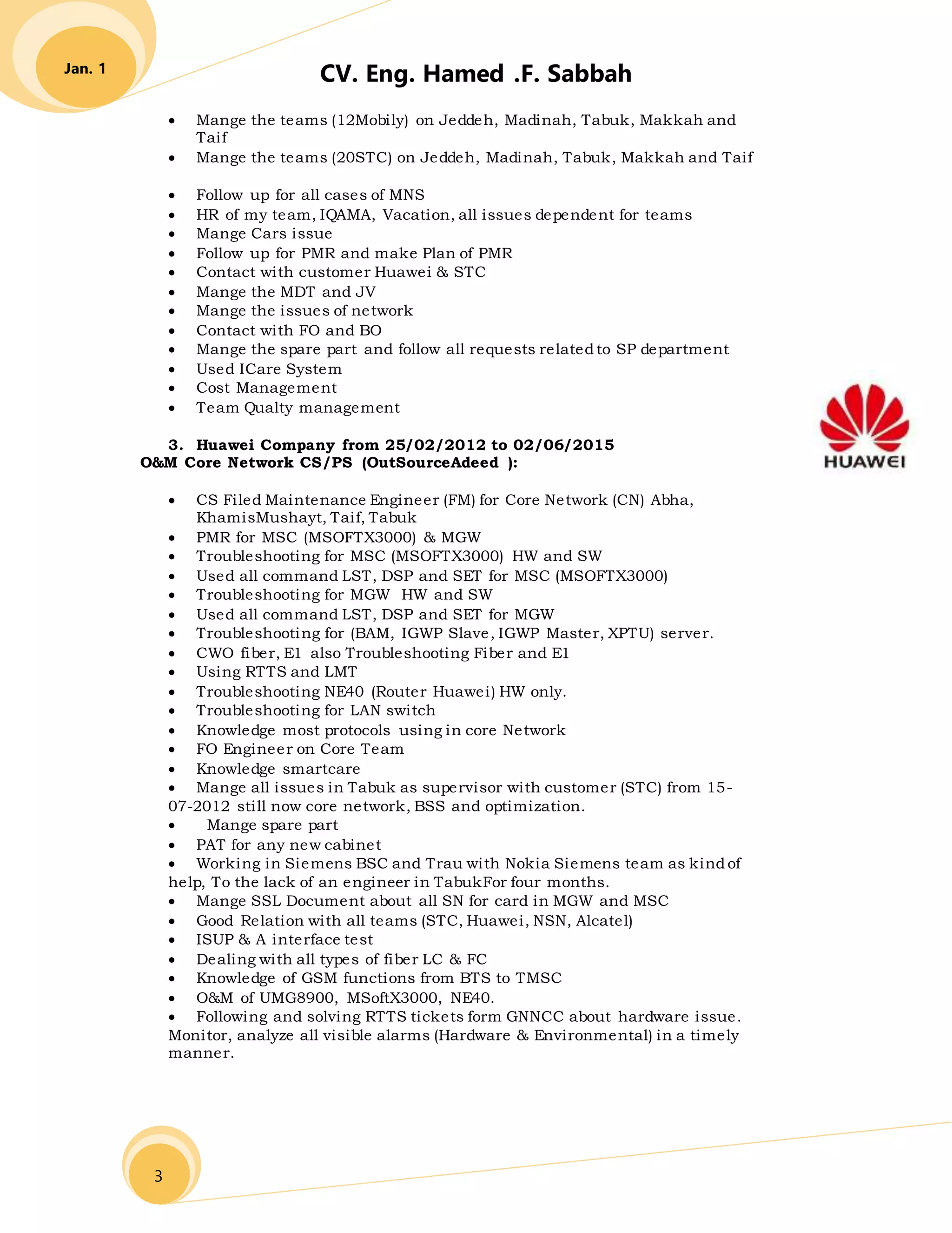 CV Hamed Sabbah | DOCX