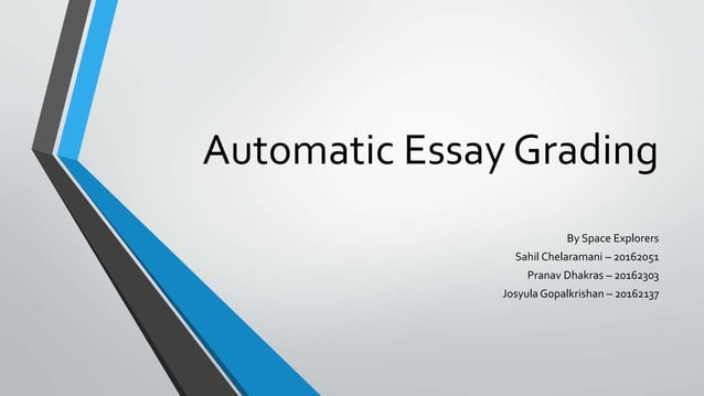 Automatic Essay Grading_Final | PPTX