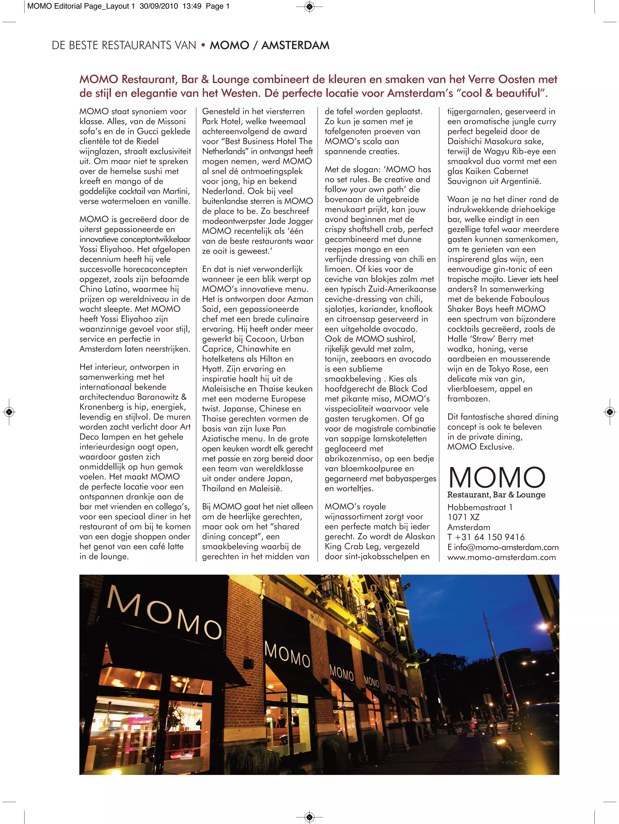 MOMO Editorial Page | LEKKER | PDF
