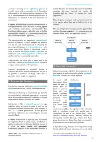 Logical reasoning in humanitarian analysis | PDF