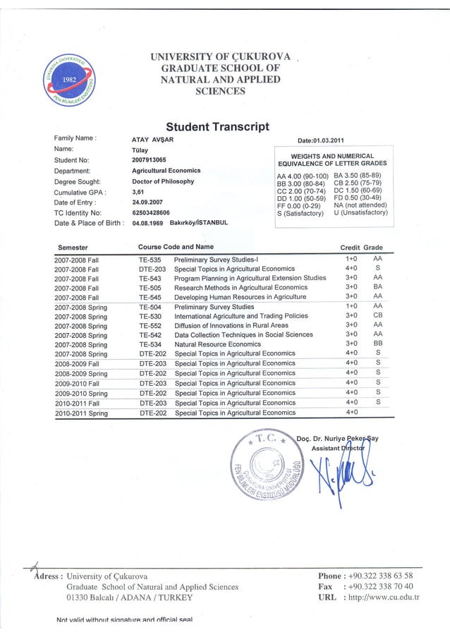 cu_doktora_transcript_tulay | PDF