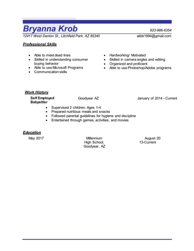 Resume rough draft | DOCX
