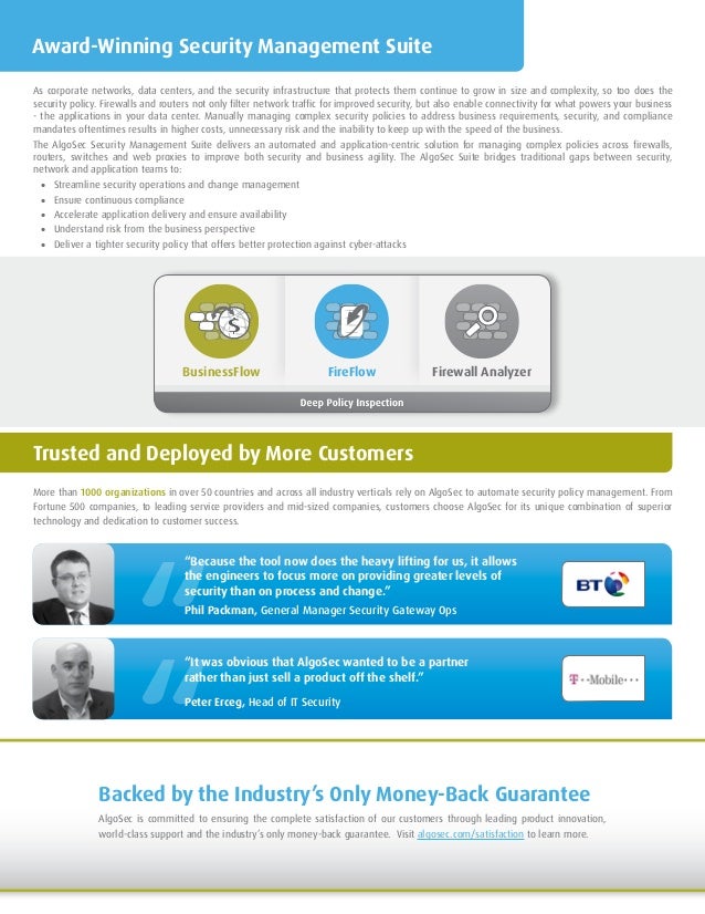 Algosec Security Management Suite Overview