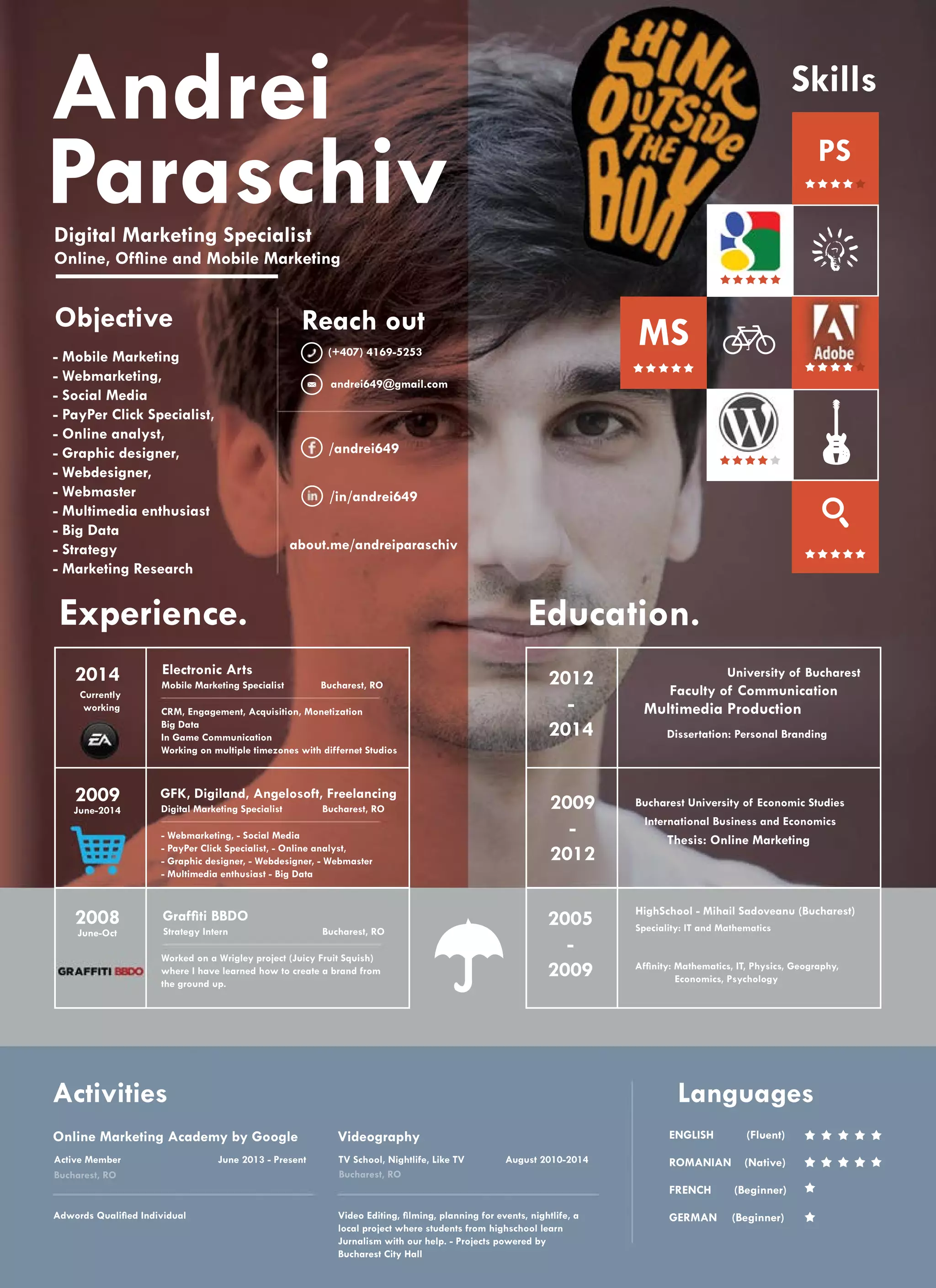 Andrei Paraschiv CV 2015 | PDF