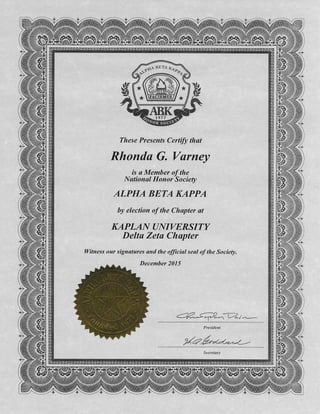 Alpha Beta Kappa National Honor Society | PDF