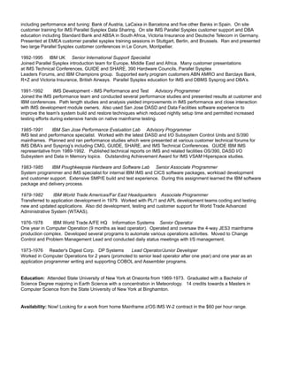 Arkins Resume July2016 | DOC | Operating Systems | Computer Software ...