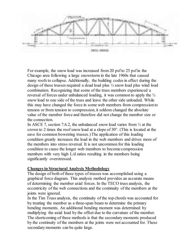 Bowstring Trusses Failure Article | PDF