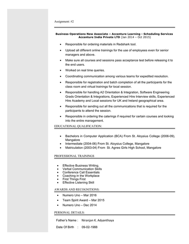 Upasna_ResumeV1 | PDF