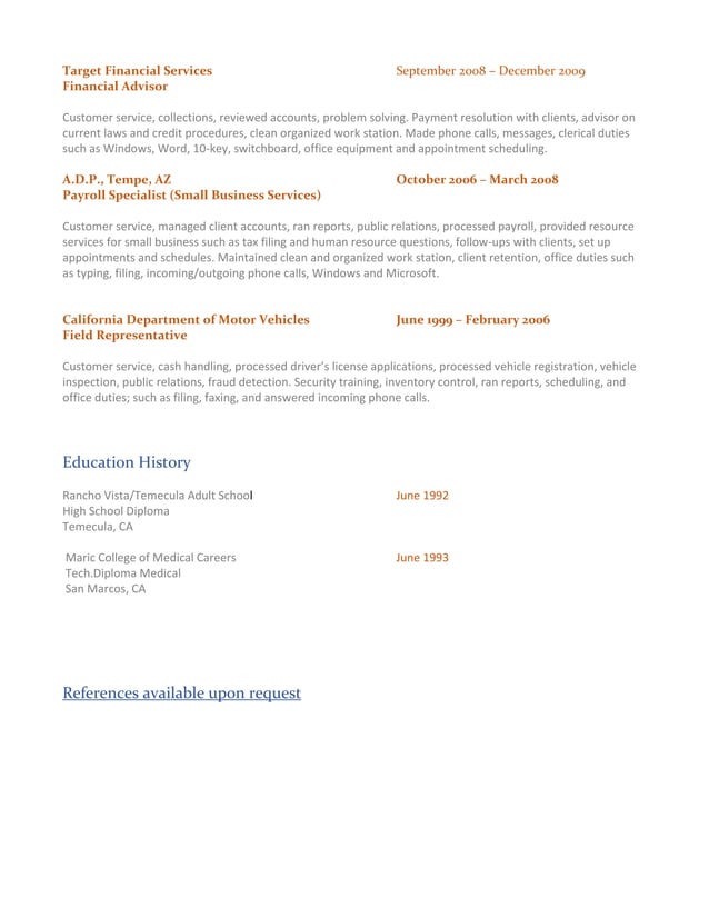 Denise's Aug Resume 2015 | PDF