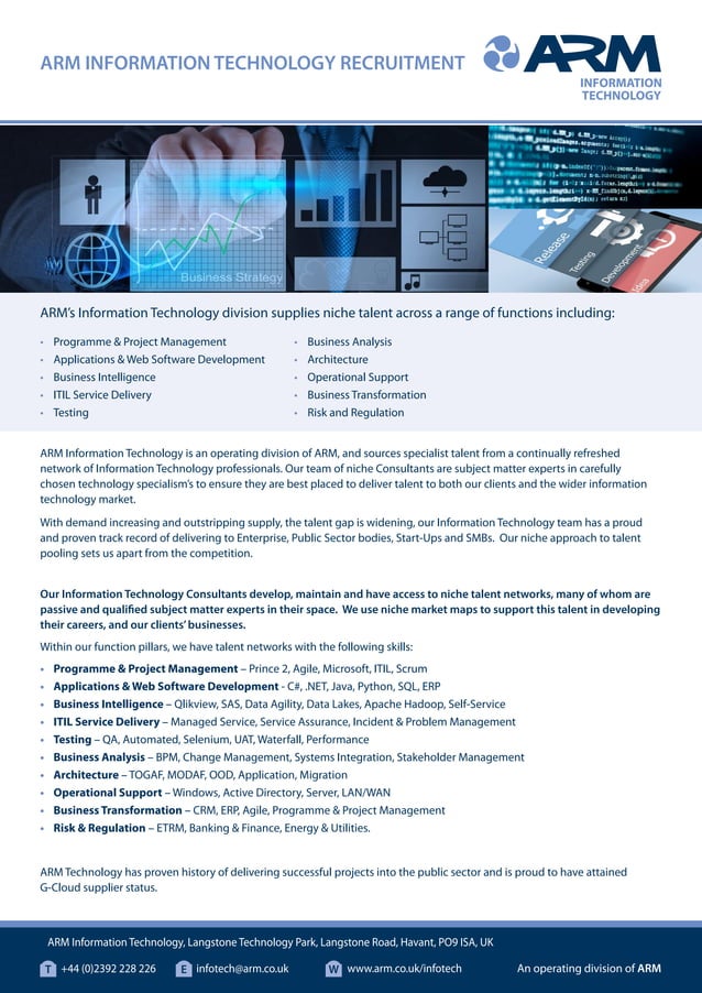 ARM-InfoTechnology Flyer-v2 | PDF