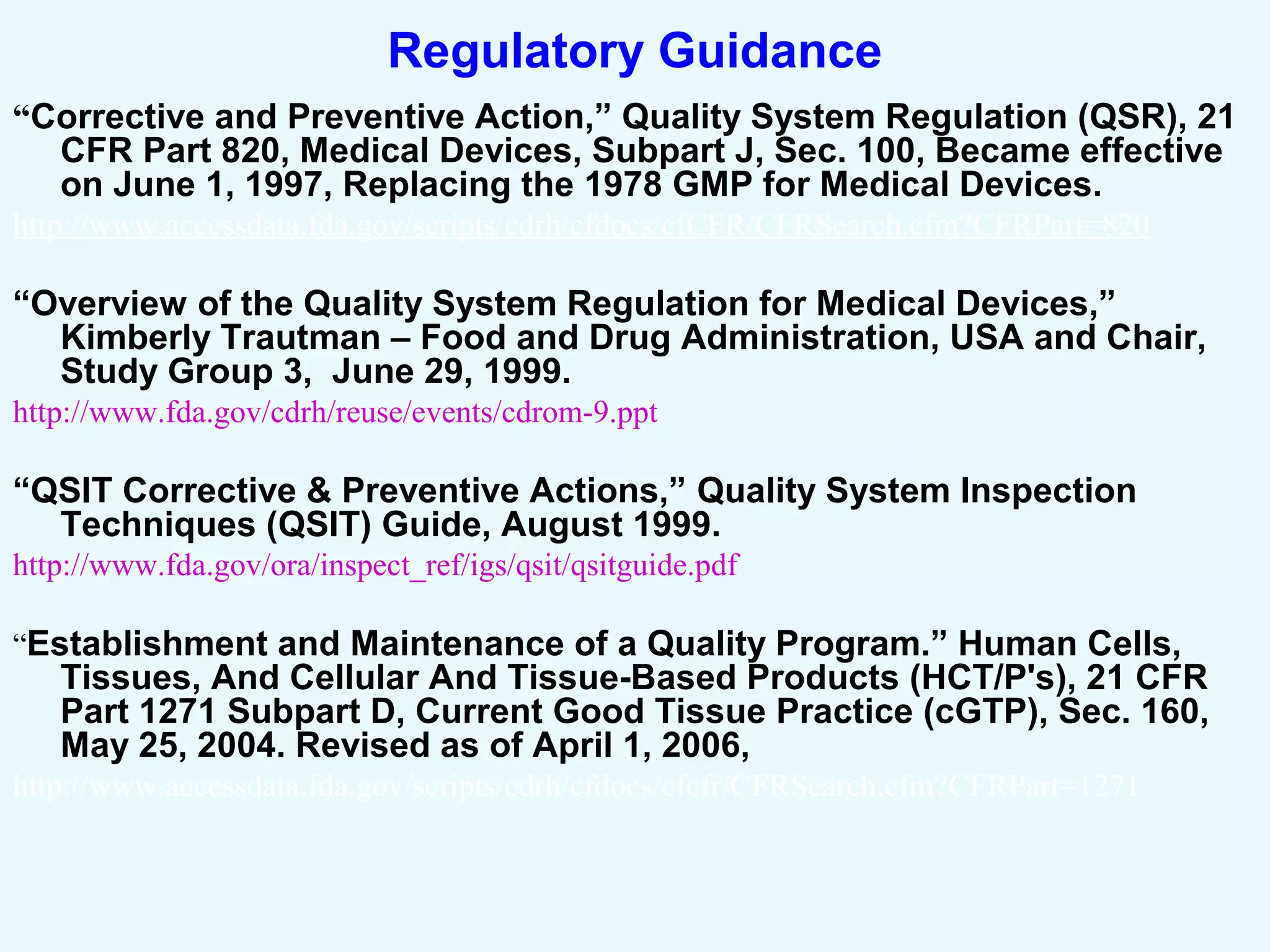 CAPA, Root Cause Analysis and Risk Management | PPT