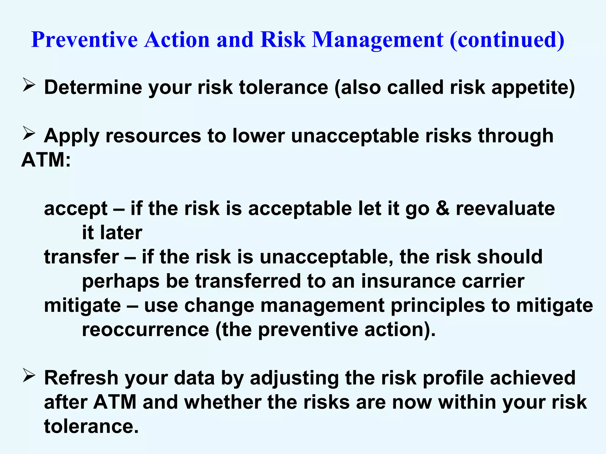 CAPA, Root Cause Analysis and Risk Management | PPT