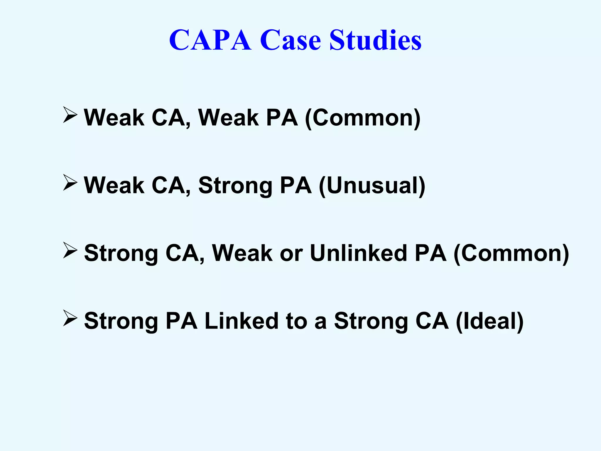 CAPA, Root Cause Analysis and Risk Management | PPT