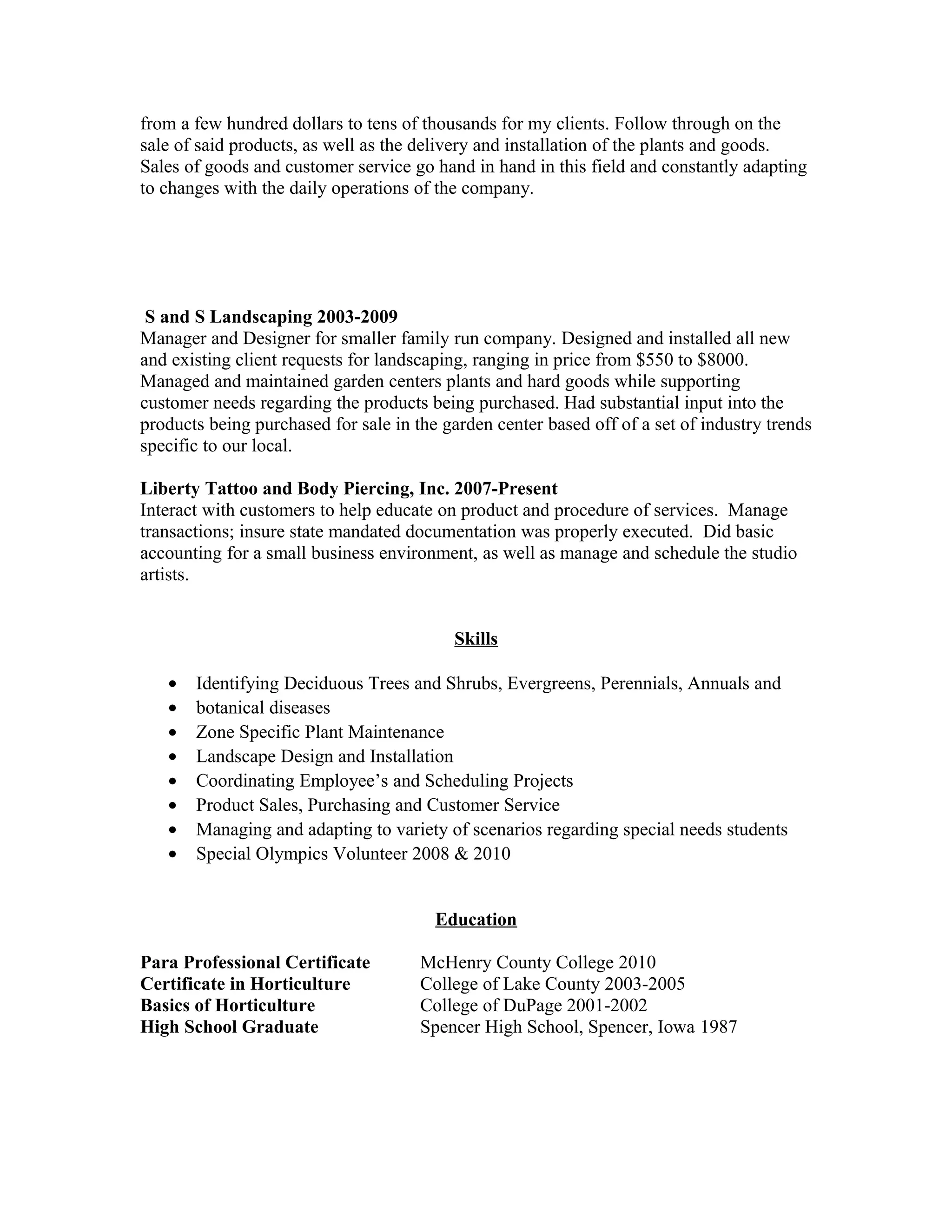 SUZANNE E resume1 | DOC