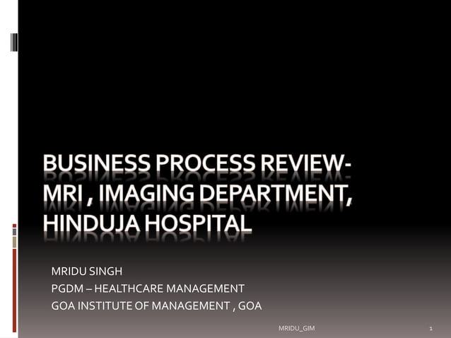 BUSINESS PROCESS REVIEW- | PPTX