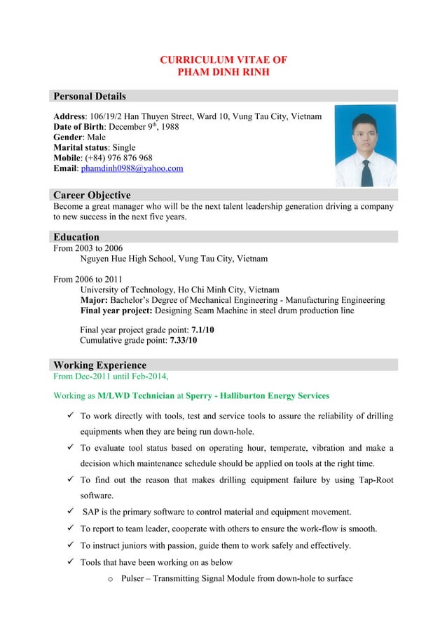 CV_PhamDinhRinh | PDF