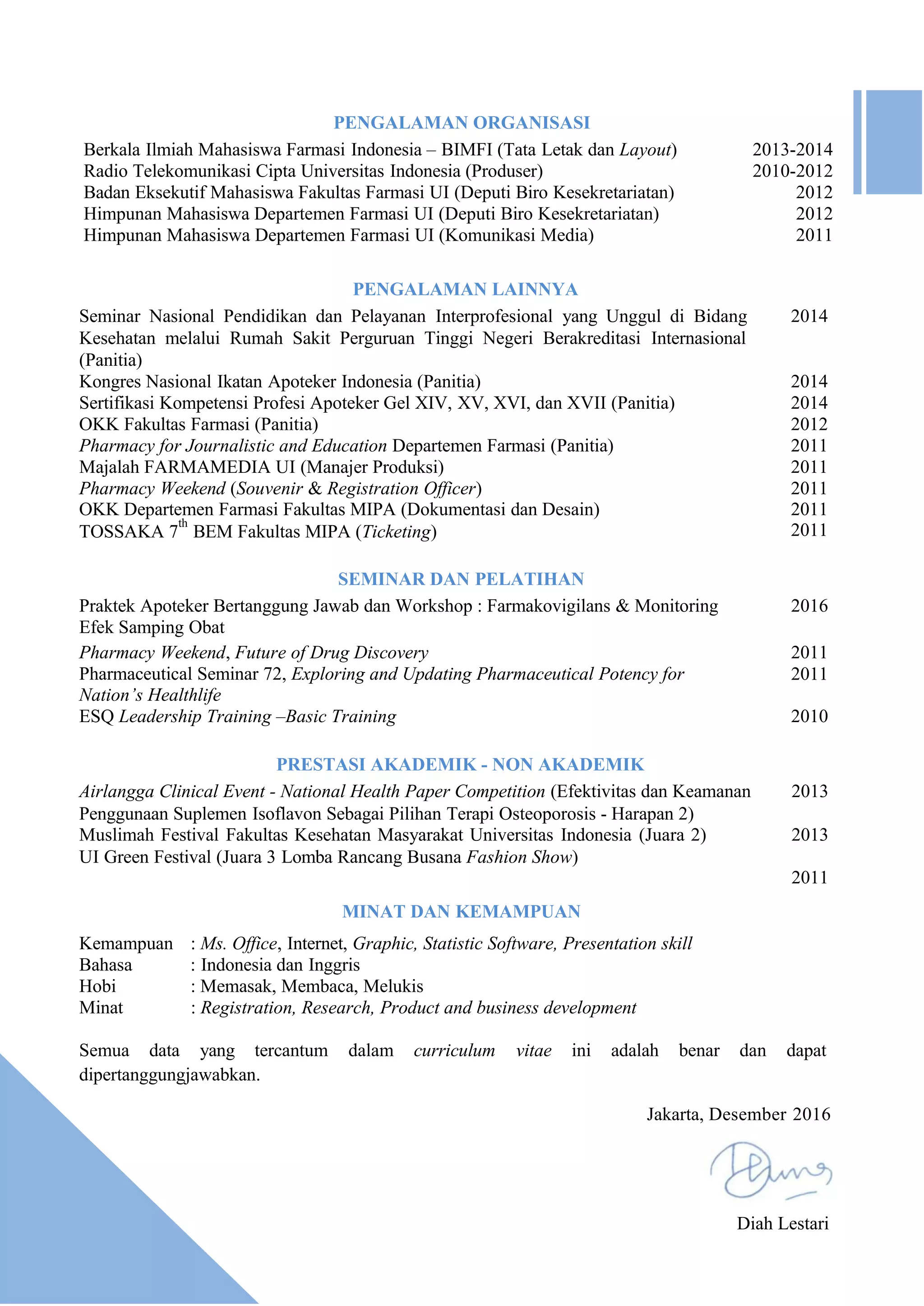 CV_Diah Lestari | DOC