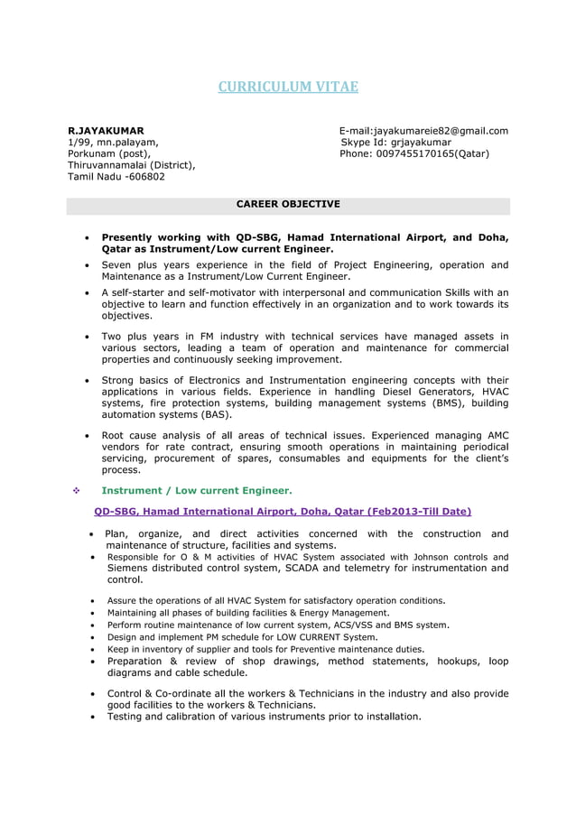 Cv | PDF | Civil Engineering Industry | Industries