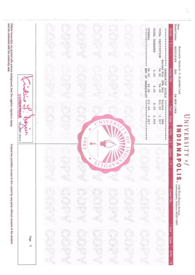 Final MBA Transcript & Graduation Certificates | PDF
