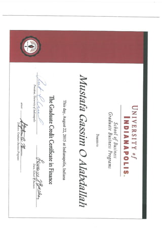 Final MBA Transcript & Graduation Certificates | PDF
