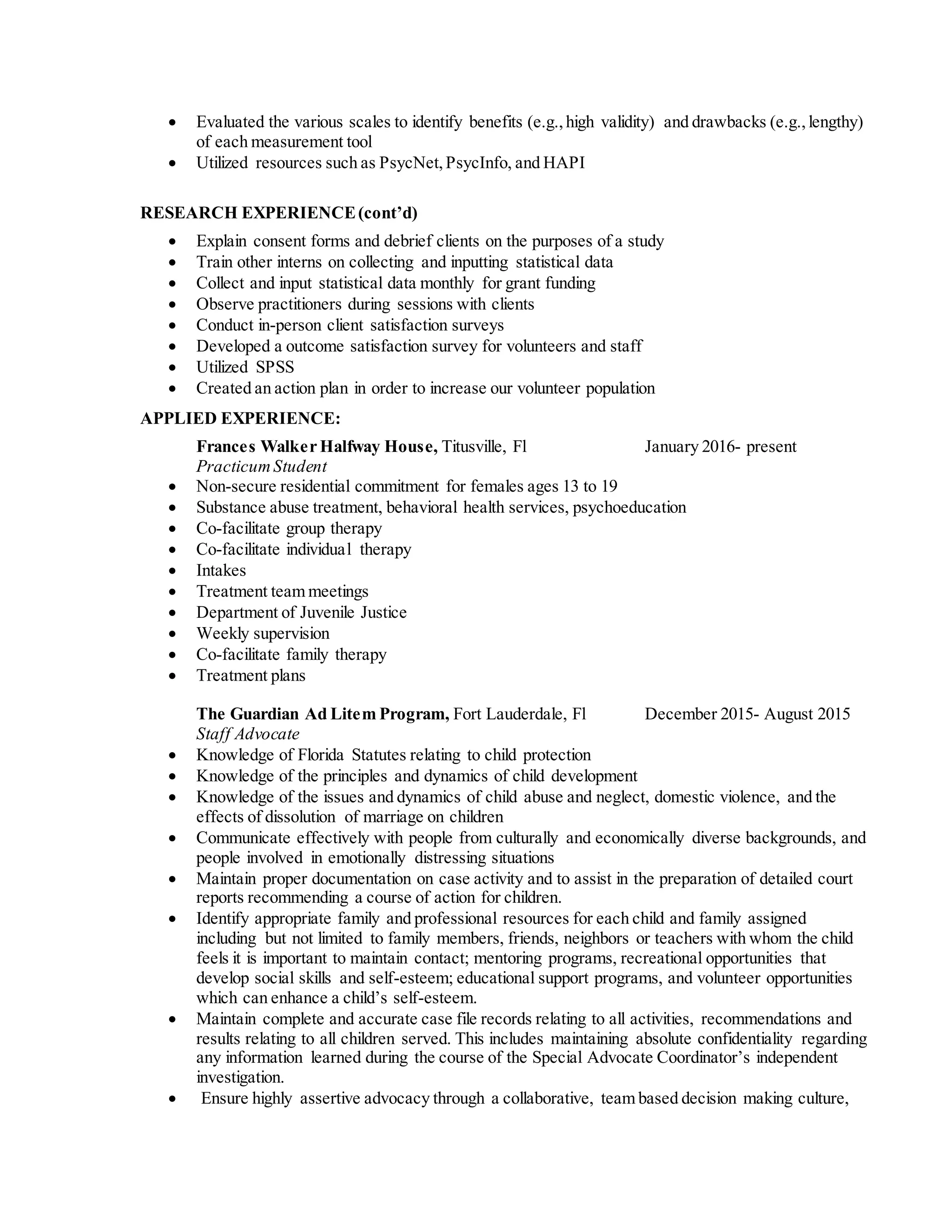 Hayley Rodriguez CV On going | DOCX