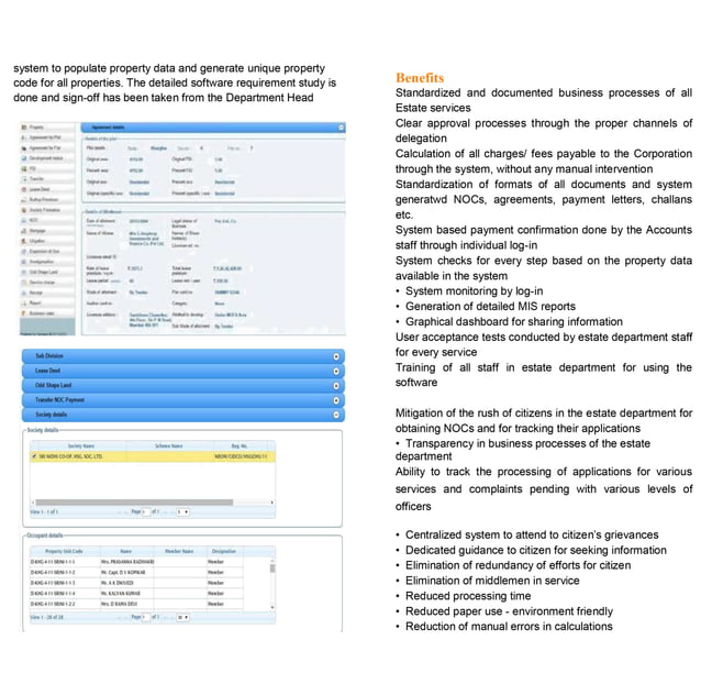 CIDCO Estate Management Software new | PDF