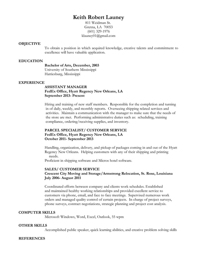 Keith Launey Resume (2) | DOC