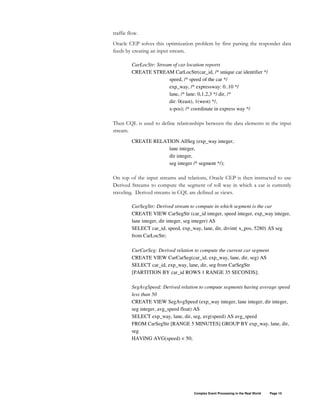 oracle-complex-event-processing-066421 | PDF | Databases | Computer Software and Applications