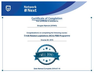 NCA Certificate | PDF