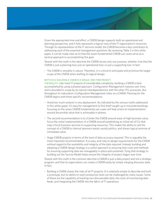 Myths of a CMDB | PDF
