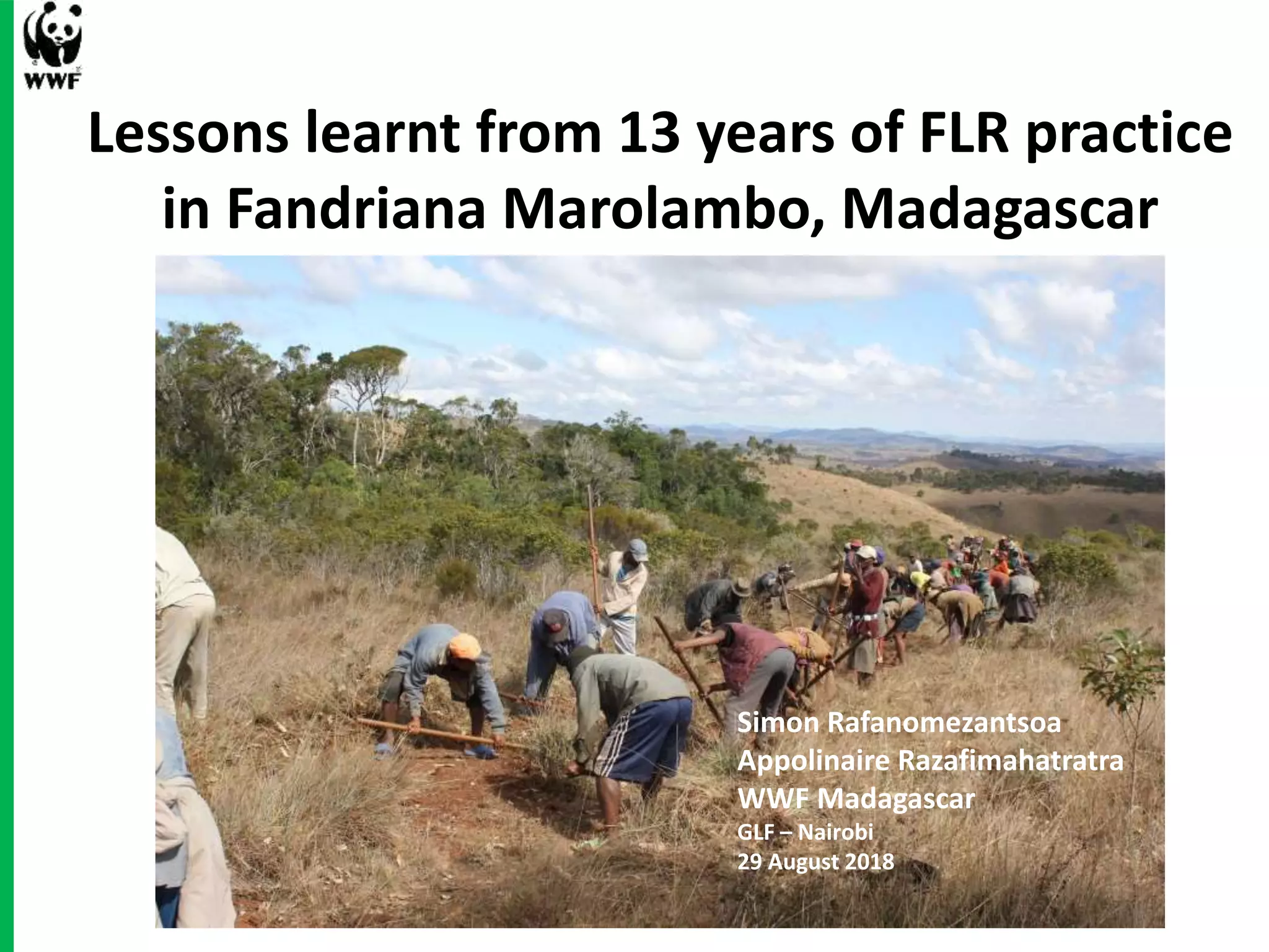 Lessons learnt from 13 years of practice in Fandriana Marolambo ...