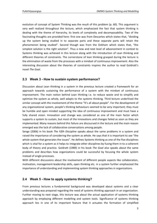 Systems Thinking & Modelling in Organizations | PDF | Business ...