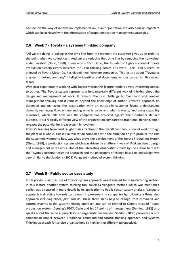 Systems Thinking & Modelling in Organizations | PDF | Business ...