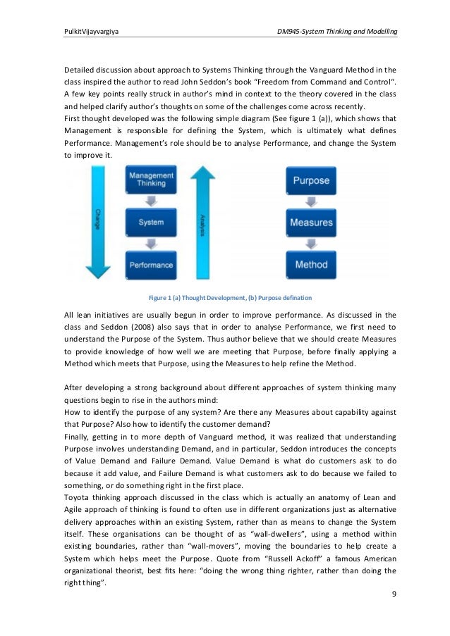 Systems Thinking & Modelling in Organizations
