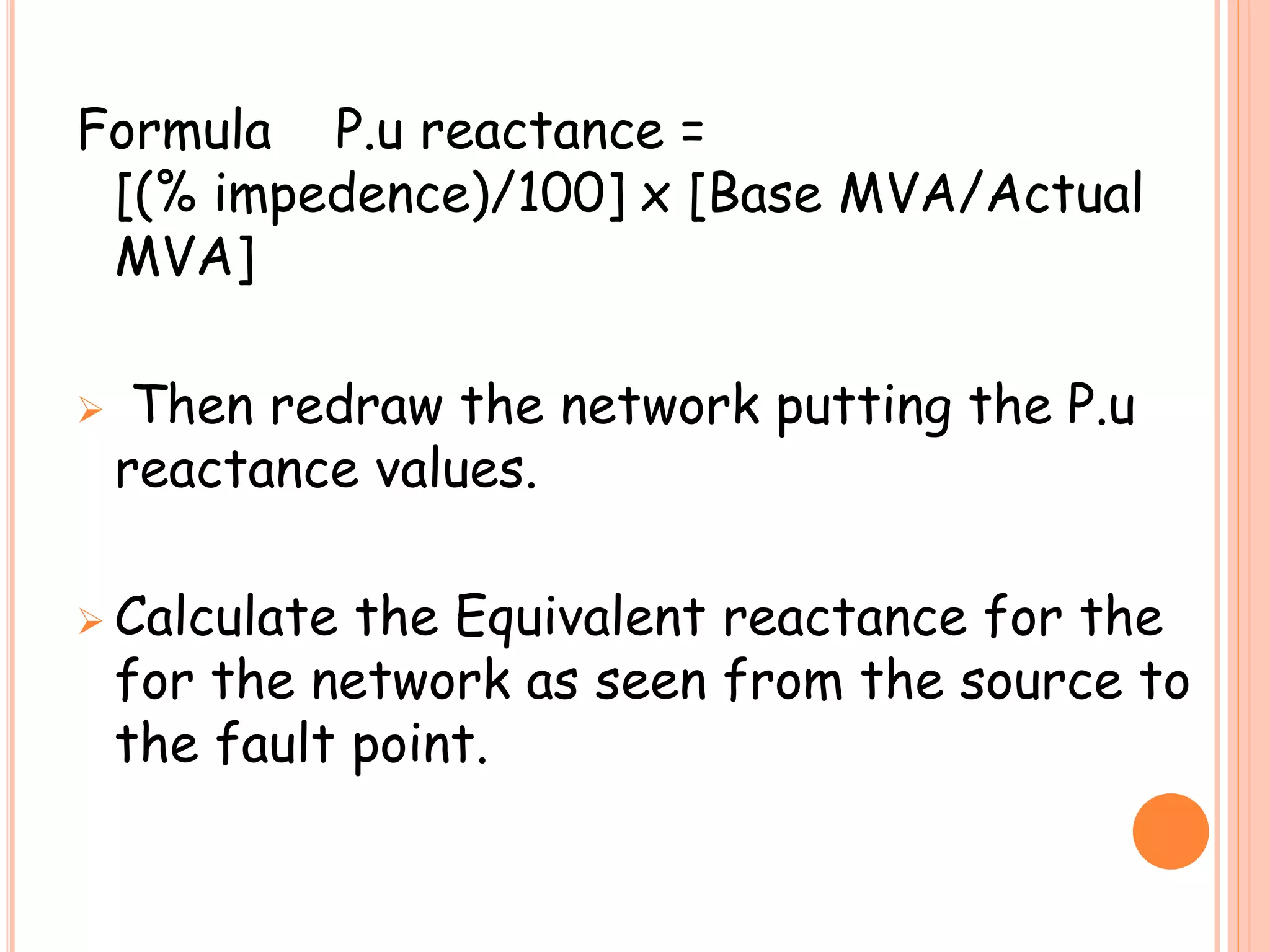 Fault Level Calculation | PPTX