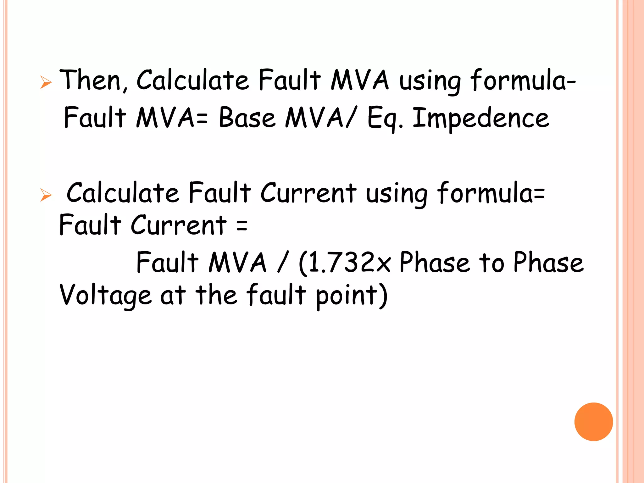 Fault Level Calculation | PPTX