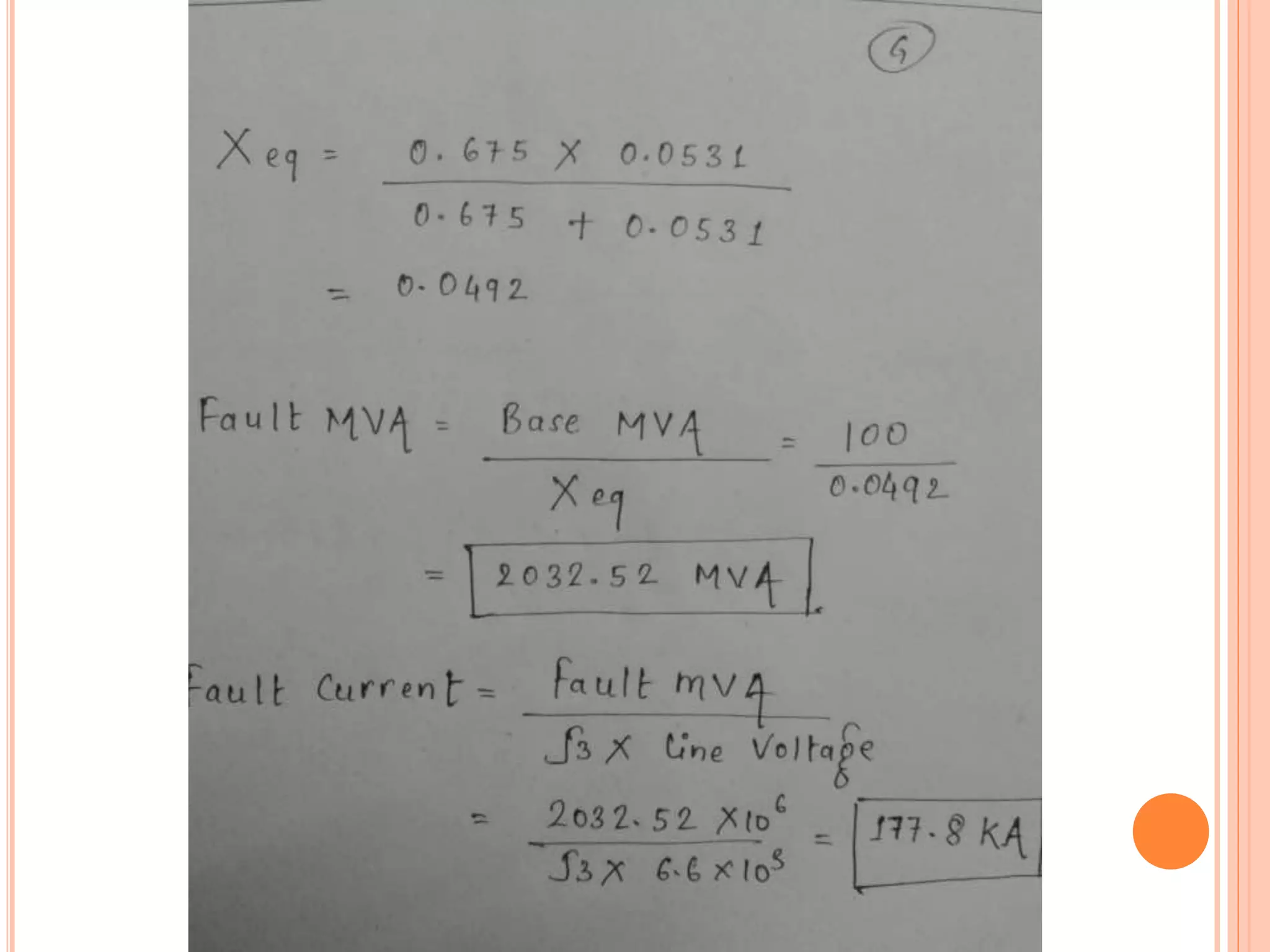 Fault Level Calculation | PPTX